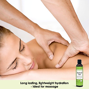 Sky Organics Apricot Oil for Body, 100% Pure & Cold-Pressed to Moisturize, Soften & Nourish, 8 fl. Oz