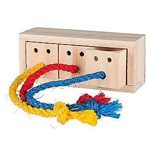 TRIXIE 62815 Small Animal Snack Cube Activity Toy, Natural
