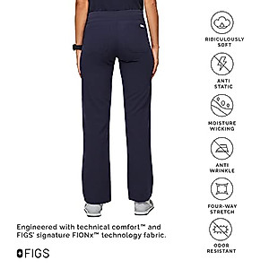 FIGS Livingston Basic Scrub Pants for Women – Navy Blue, L