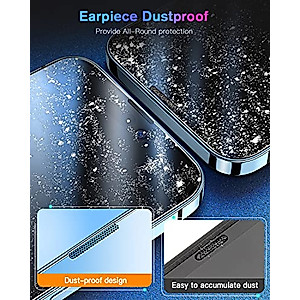 Benazcap Screen Protector for iPhone 14 pro 6.1'', Auto Dust-Elimination,Bubbles Free/Anti Scratch/9H+ Hardness Tempered Glass for iPhone 14 pro 6.1 Inch 2022, 2 Pack