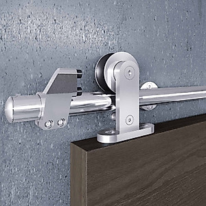 EaseLife Modern Sliding Barn Door Hardware Hangers,Stainless Steel,2 Pcs