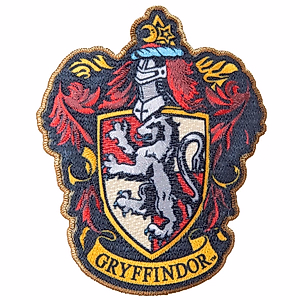 Simplicity Harry Potter Gryffindor House Emblem Applique Clothing Iron On Patch, 3.5'' x 4.35