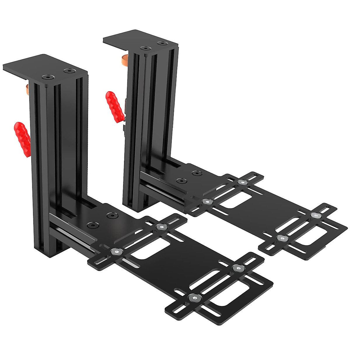 MEZA-Set of 2 Hotas Desk Mounts Joystick Mount Compatible with Logitech G X52/X52 Pro/X56/X56 Rhino/Thrustmaster T.16000M FCS/TCA Officer Pack Airbus Hotas Mount