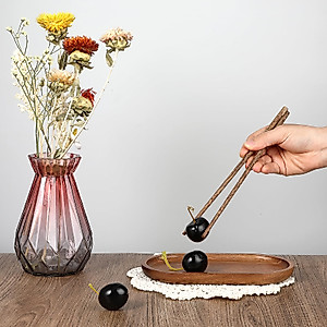 10 Pairs Wooden Chopsticks Chopsticks Dishwasher Safe Reusable Chopsticks for Adults Chinese Japanese Korean Reusable Wood Chopsticks Non Slip for Kitchen Noodles Cooking Eating Wood Grey (9.8 Inch)