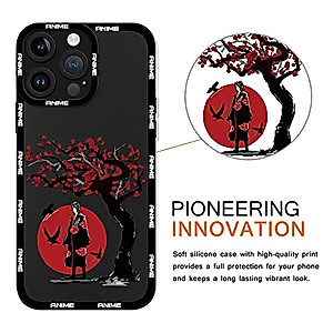 2 × Japanese Anime Phone Case for iPhone 14 Pro Max Case 6.7", Cool Manga Character Design, Comics Cartoon Silicone Cases for Men Boys Women, Camera Protection Funda for iPhone14 Pro Max, Pattern 1