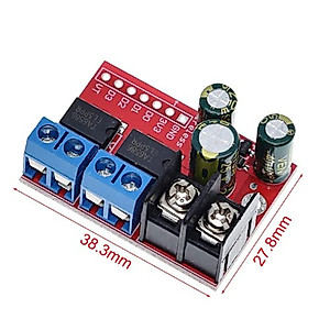 Davitu Motor Driver - H Bridge Remote Control 5A 3V-14V Dual DC Motor Drive Module Voltage Reverse PWM Speed Regulation Double Super L298N