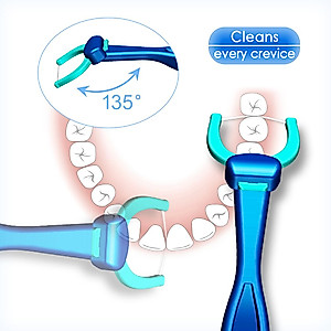 T.Smile Evolutionary Clean Dental Flossers, Kit of Refills Plus Mid-Length Handles, 3 Handles + 50 Extra-Strength Refills + 50 T-Tension Refills