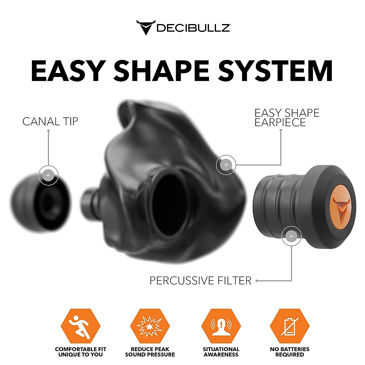 Decibullz - Custom Molded Percussive Filters, Custom Molded Hearing Protection