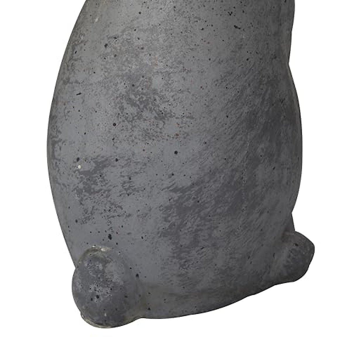 Deco 79 Polystone Rabbit Decorative Garden Sculpture Indoor Outdoor Garden Statue, Outdoor Sculpture 7" x 8" x 20", Gray