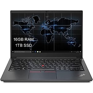 Lenovo Newest ThinkPad E14 Gen 3 14" IPS FHD Business Laptop, AMD 8-Core Ryzen 7 5700U, 16GB RAM 1TB SSD, Radeon Graphics, WiFi 6, Type-C, HDMI, RJ45, Backlit Keyboard, Fingerprint, Win10 Pro