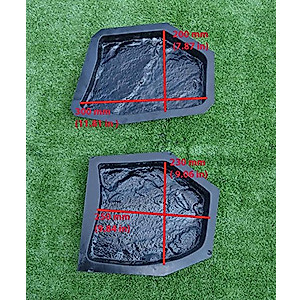 SvitMolds Concrete molds DIY Sold 6 pcs Plastic Moulds Flagstone Casting Concrete Paving Garden Paths Stone Patio Pavers for Garden Walkway #S34