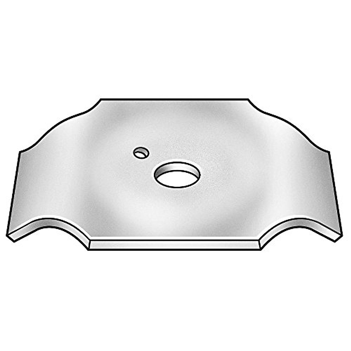 Grating Fasteners, GTW, Grating Clip, Top, 1-2 Bar H, PK100