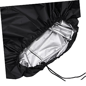 Yardwe 2pcs BBQ Grill Cover 55 Inch Covers Electric Grill Outdoor Waterproof BBQ Cover Waterproof Barbecue Cover Small Grill Cover Air Conditioning Cover Anti-Aging