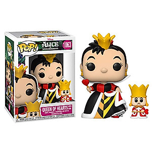 POP Disney: Alice in Wonderland 70th - Queen of Hearts with King Funko Vinyl Figure (Bundled with Compatible Box Protector Case)