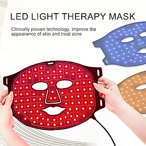 Avorla Beauty LED mask - Infrared light therapy led facial light Photons Facial Skin Care Wrinkle reduce anti-acne facial light