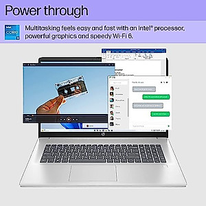 HP Newest 17.3" IPS FHD Laptop, 13th Gen Intel 10-Core i5-1335U(Beat i7-1255U), Iris Xe Graphics, Bluetooth 5.3, Backlit KB, WiFi 6, Window 11 Home(40GB|1TB SSD)