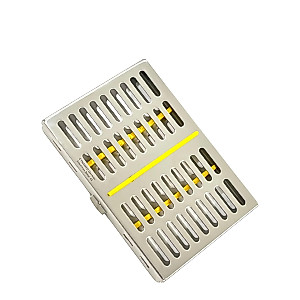 Cynamed Premium German Dental Autoclave Sterilization Cassettes Box Rack for 10 Instruments Branded