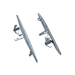 DJF 51117338569+51117338570 2pcs Front Fender Right + Left Side Chrome Finisher Fit for BMW X3 F25 X4 F26 2013-2017