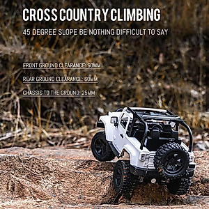Nsddm 1/18 Wrangler Rc Car,4×4 All Terrain Vehicle, 2.4G Remote Control Car, Low-Speed Crawler Climbing Off-Road RC Trucks, Adult Amateur Rc Truck Toy Gifts for Kids Boy RTR (Color : D)