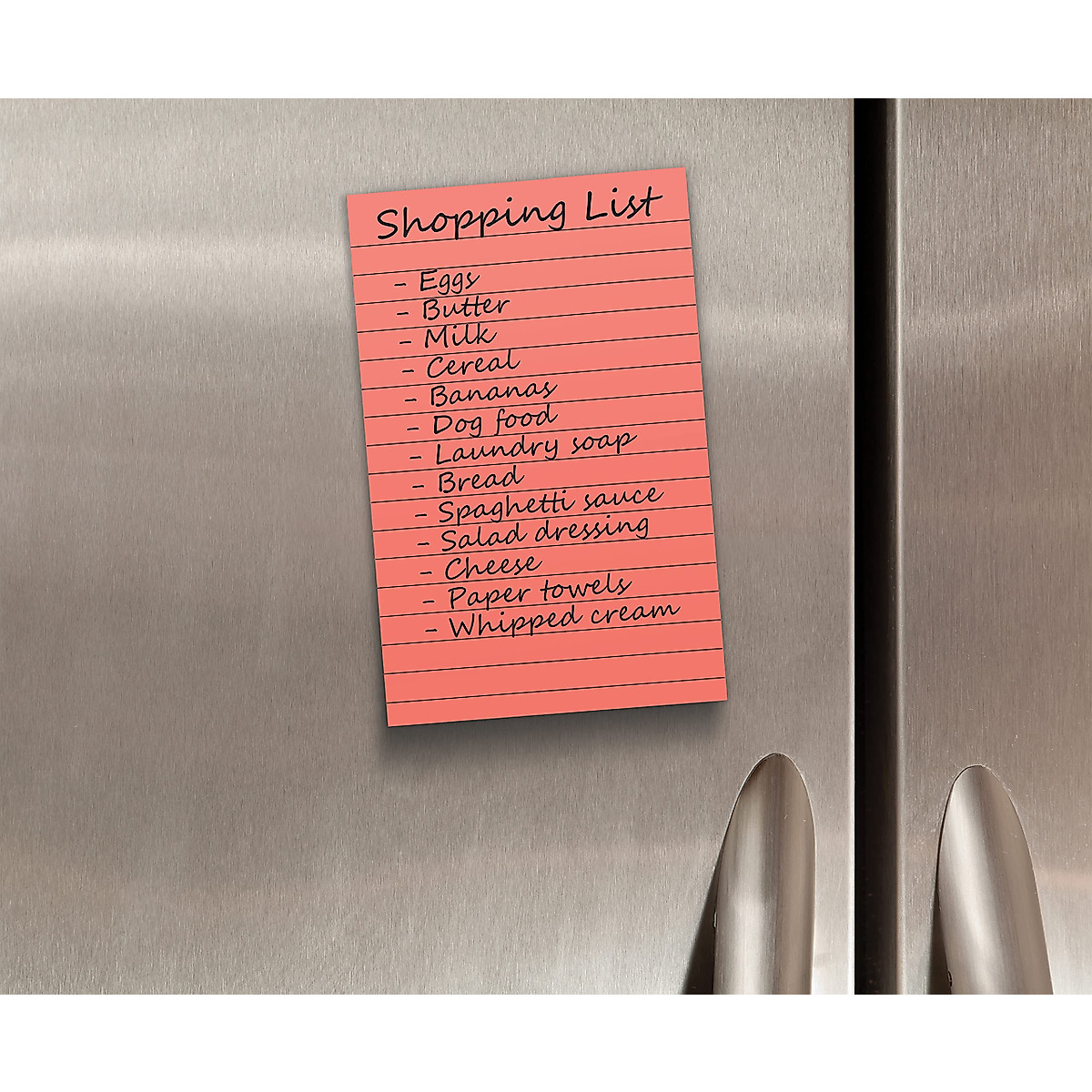 Lined Sticky Notes, 4 x 6, 10 Pack, 500 Sheets (50/Pad), Self Stick Notes with Lines, 6 Bright Assorted Colors, by Better Office Products, Post Memos, Strong Adhesive, 10 Pads