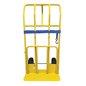 Vestil HTWL-600-PN Steel Hand Truck Wide Load Pneumatic Wheels 600 Lb. Capacity Yellow