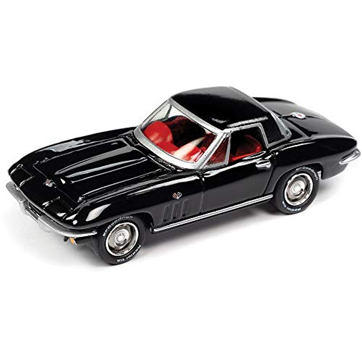 Johnny Lightning JLCG022 Classic Gold VER A 1965 Chevy Corvette Tuxedo Black