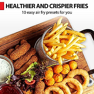 TOSHIBA 6-in-1 Inverter Microwave Oven Air Fryer Combo, Countertop Microwave, Healthy Air Fryer, Broil, Convection, Speedy Combi, Even Defrost, 11.3’’ Turntable, Eco-Mode, Sound On/Off, 27 Auto Menu