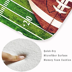 DAOPUDA Long Runner Rug for Hallway,Football Field American Sports Green Lawn Sport Game Team Competition,Area Rug Non-Slip Floor Carpet for Bedroom Indoor Entrance Door Mat Washable Kitchen Rugs
