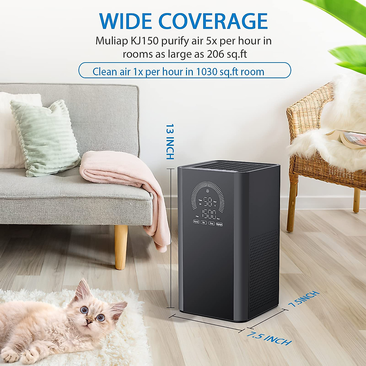 SY910 KJ150 Replacement Filter, 3-in-1 True HEPA, Nylon Filter, Compatible with SY910/KJ150/KJ910 Air Purifier.for Bedrooms, Offices, Living Rooms, and Kitchens (1)