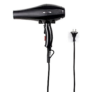 Universal Hair Dryer Bracket Wall Mount Shelf Hair Dryer Holder, Wall Mount Bathroom Hair Blow Dryer Rack, Wall Hair Dryer( Black)