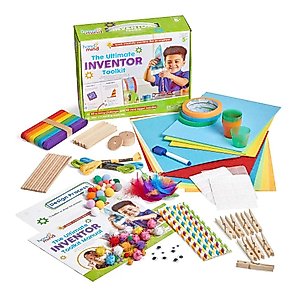 hand2mind Ultimate Inventor Toolkit, Ages 5+, Kids Inventing Kit, Ultimate Craft Kit, Science Projects for Kids, Engineering Toys for Kids, STEM Building Toys, Kids First Science Kit, STEM Activities