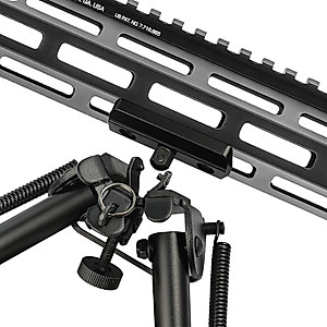 Xaegistac MLOK Bipod Adapter Mount Fits on Mlok System - Mlok Sling Stud - includes 4 T-Nuts & 4 Screws and 1 Wrench (Mlok bipod Adapter)