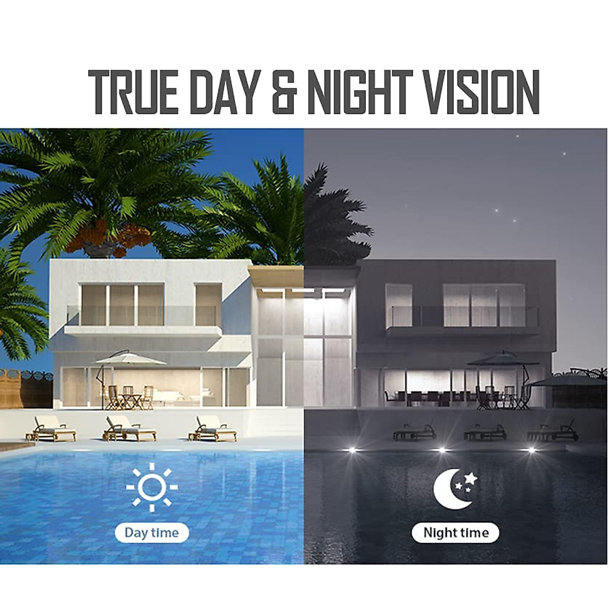 Wisenet SNK-B73047BW 4 Channel 1080p Wi-Fi NVR Surveillance System with 1TB HD, 4 Bullet Cameras 1080p Dual Antenna Indoor/Outdoor Cameras