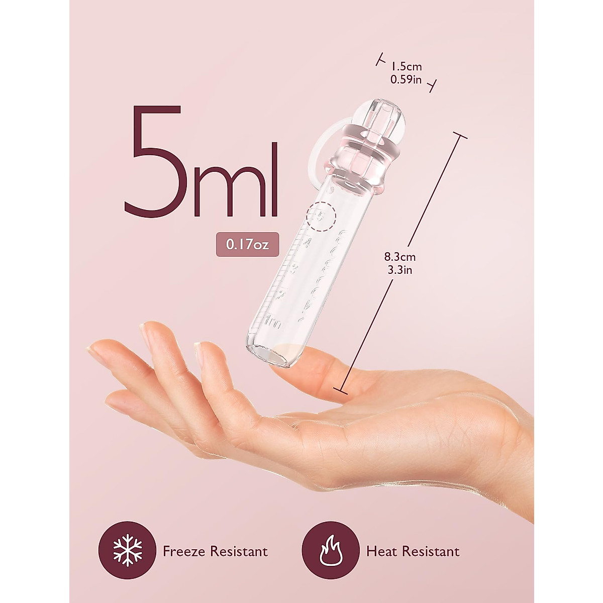 Momcozy Colostrum Collection Toll Kit, Food-grade Silicone Colostrum Collector with Portable Storage Box, Cleaning Brush & Other Accessories, 5ml 1PC