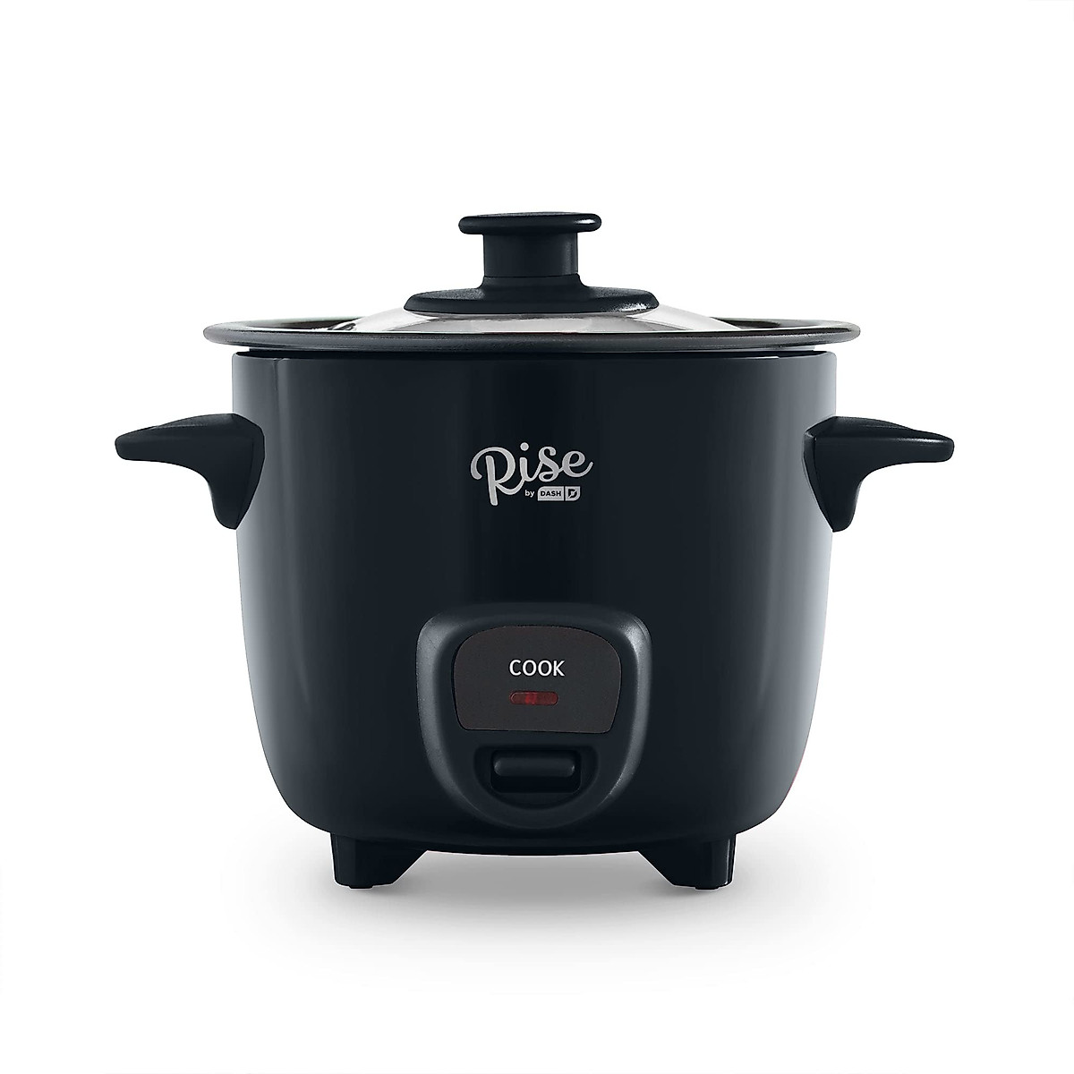 RISE BY DASH Black 2 Cups Rice Cooker