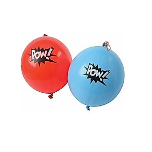 Superhero PUNCHBALLS - super hero party favors and toys (24 PC PARTY PACK)