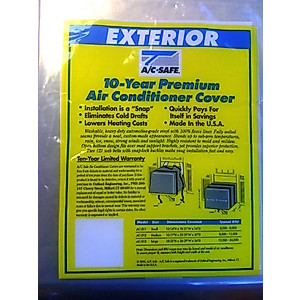 AC-Safe Large C Safe Exterior Cover Window Air Conditioners, Neutral