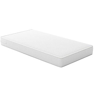 Safety 1st Heavenly Dreams Baby Crib and Toddler Bed Mattress, Waterproof and Stain Resistant Cover, White