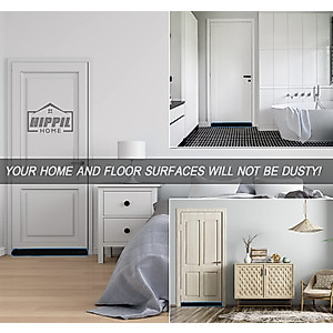 Door Draft Stopper,Under Door Draft Stopper,30-36" Door Draft Blocker, Draft Stopper for Bottom of Door,Front Door Draft Stopper Weather Stripping,Door Sweep Soundproof,Grey