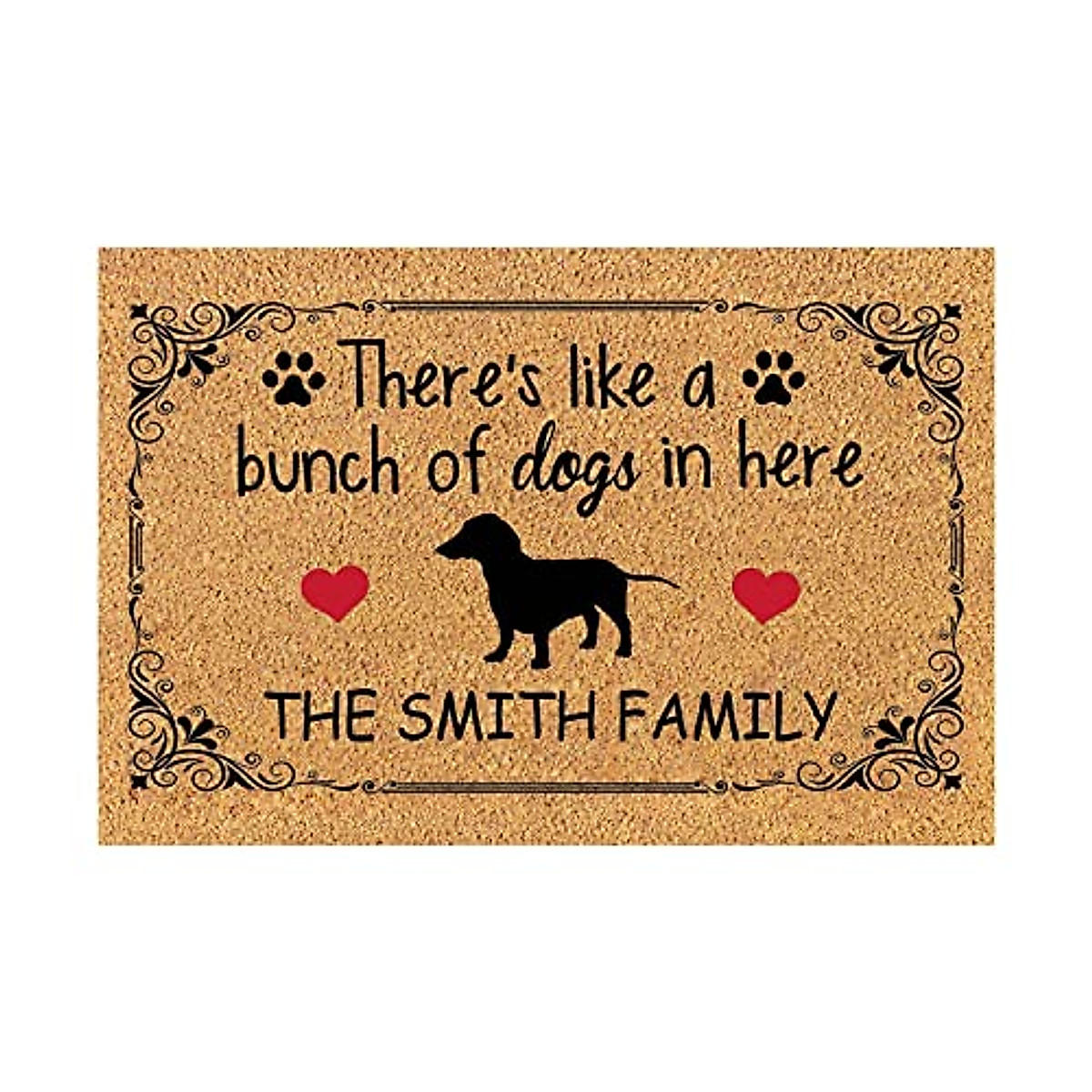 JMETRIE Dogs' Home Here is a Group of Dog Printed Floor mats Blankets Small (Brown, One Size)