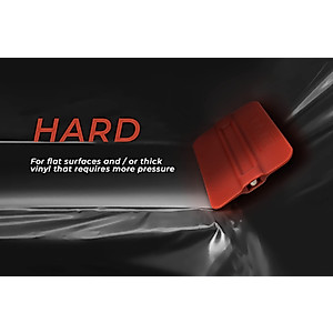 VViViD+ Ultra Gloss Candy Red (1.5ft x 5ft) Vinyl Car Wrap + Magnetic Squeegees 3pcs (Hard, Medium and Soft) - M0