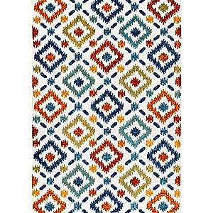nuLOOM Labyrinth Transitional Indoor/Outdoor Accent Rug, 2' x 3', Multi
