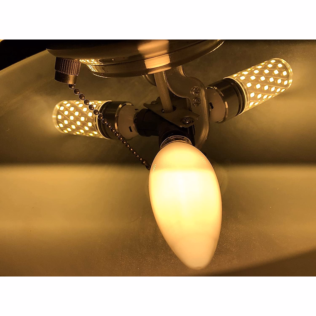 inShareplus E12 LED Bulbs, 16W Candelabra Light Bulbs, Warm White 3000K, CRI80+, 1500LM 120W Equivalent, E12 Base LED Chandelier Bulbs, Non-Dimmable LED Lamp, 6Pack