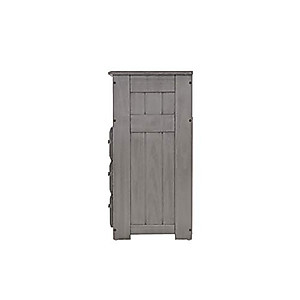 Discovery World Furniture Charcoal 6 Drawer Entertainment Dresser