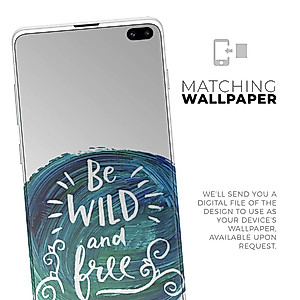 DesignSkinz Be Wild and Free Protective Vinyl Decal Wrap Skin Cover Compatible with The Samsung Galaxy S20 (Screen Trim & Back Glass Skin)