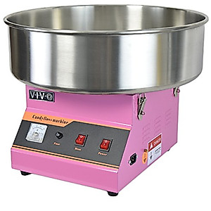 VIVO Pink Electric Commercial Cotton Candy Machine, Candy Floss Maker CANDY-V001