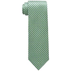 Tommy Hilfiger mens Core Micro neckties, Green, Regular US