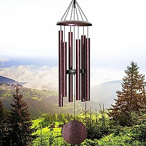 FDOCOI Wind Chimes for Outside Deep Tone,38'' Large Memorial Wind Chimes Outdoor,Sympathy Wind Chimes Gifts for mom/Grandma,Balcony,Garden Décor,Bronze
