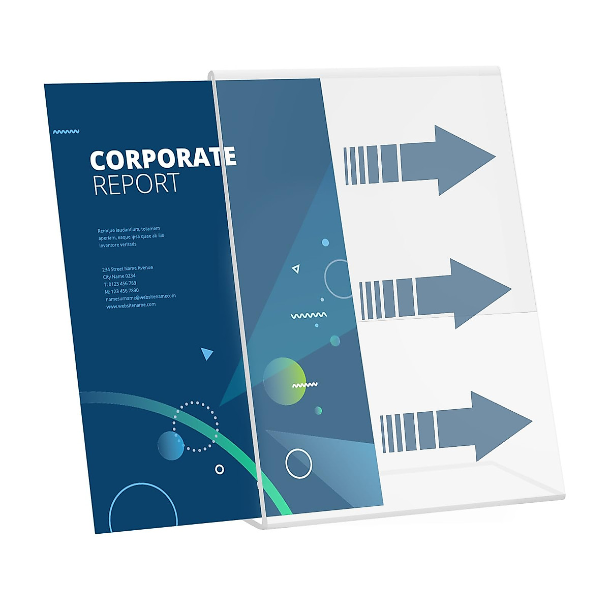 EOOUT Acrylic Sign Holder 4x6 Inches, 16 Pack Plastic Flyer Display Holder, Slant Back Clear Paper, Document Menu Table Transparent Stand for Office, Store, Restaurant