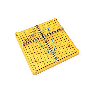 hand2mind XY Coordinate Pegboard Classroom Basics Kit, Prealgebra, Geo Board, Geometry Sets, Learning Shapes, Classroom Supplies, Math Manipulatives, (Set of 30)